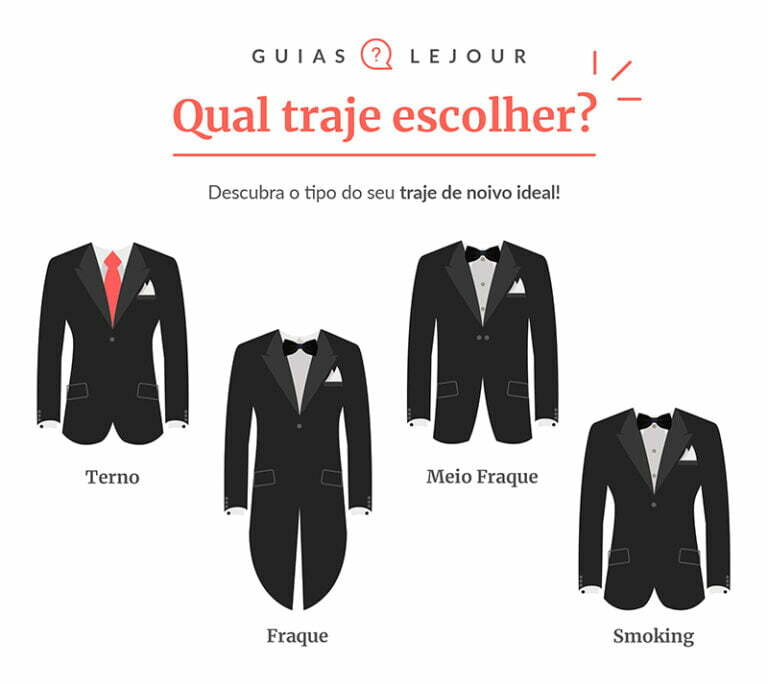 Traje do noivo: smoking, terno, costume, fraque ou meio-fraque?